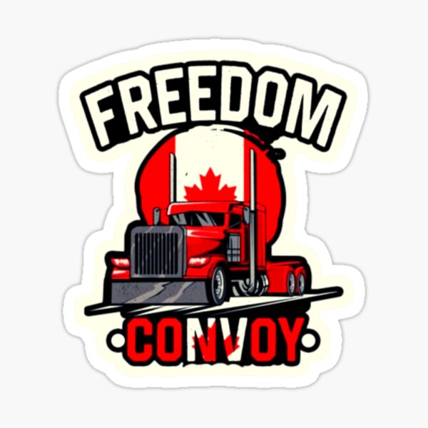 "I Identify as a Canadian Trucker (5)" Sticker by TheLaughhome | Redbubble