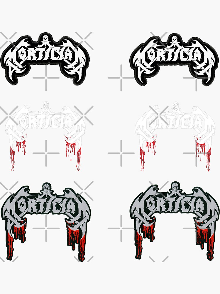 "Mortician - death metal band logo sticker pack" Sticker for Sale by ...
