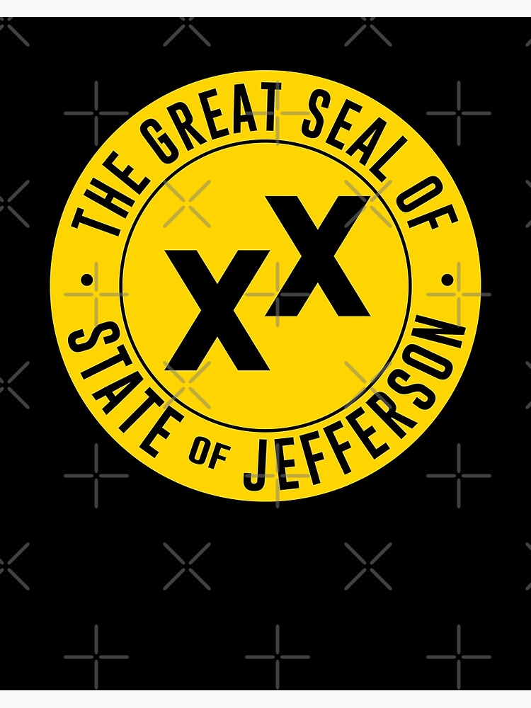 Póster «State Of Jefferson Me encanta esto, mejor, gráfico de tendencia ...