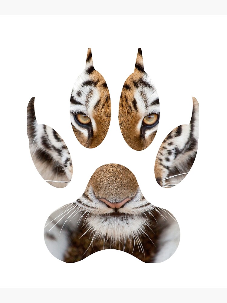"Tiger Footprint" Poster for Sale by EroxDesigns | Redbubble