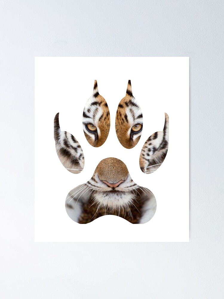 "Tiger Footprint" Poster for Sale by EroxDesigns | Redbubble