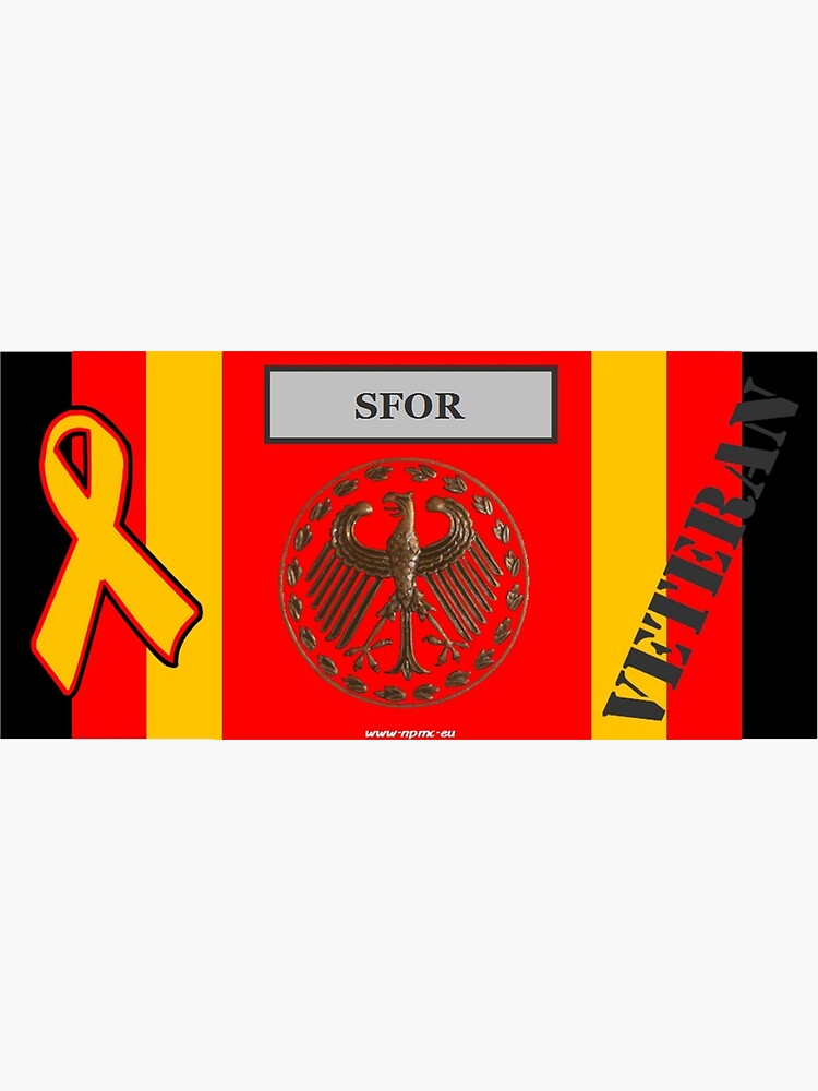 "Ribbon clasp Sticker Bundeswehr Veteran SFOR" Poster for Sale by ...