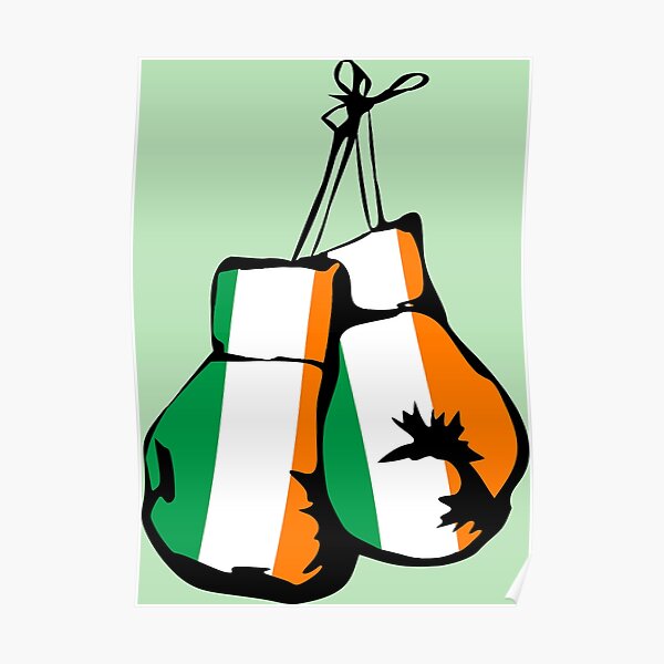 "Ireland Flag Boxing Gloves Irish Sport " Poster by ImageMonkey | Redbubble