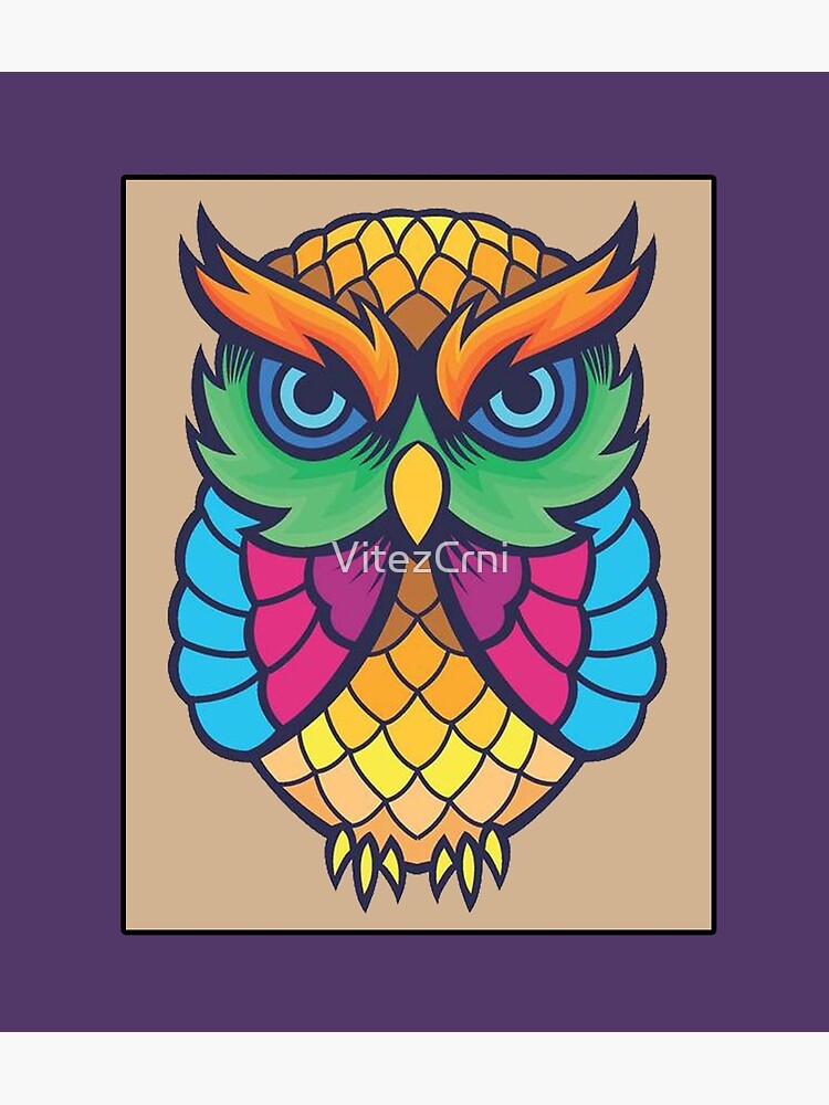 "Serious Owl Pop Art" Poster for Sale by VitezCrni | Redbubble