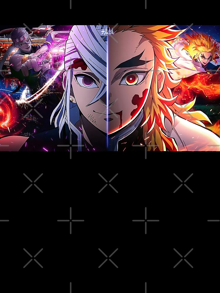 Cool Uzui Tengen And Rengoku Kimetsu No Yaiba Demon Slayer Canvas Print By Amberramey