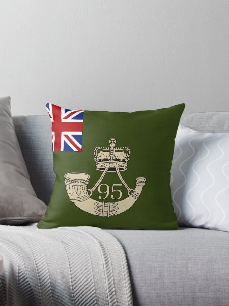 "Napoleonic British flag of the 95th Rifles" Pillow for Sale by ...