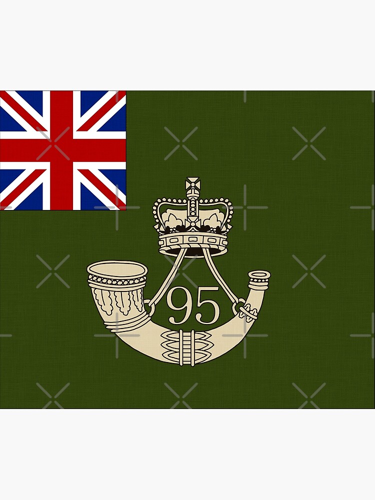 "Napoleonic British flag of the 95th Rifles" Throw Blanket for Sale by ...