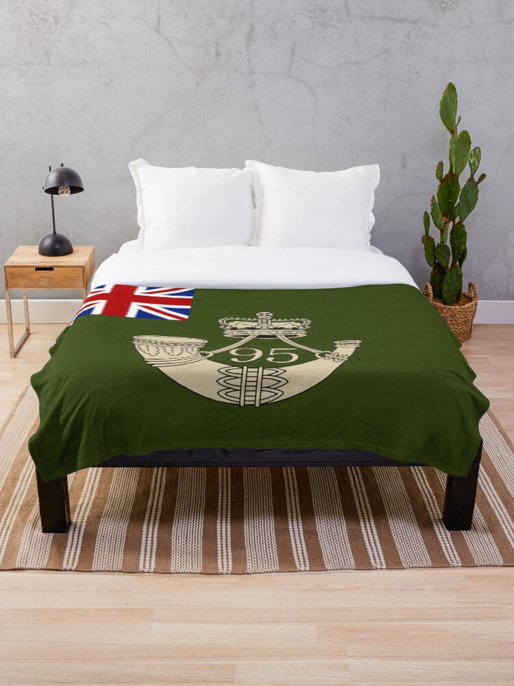 "Napoleonic British flag of the 95th Rifles" Throw Blanket for Sale by ...