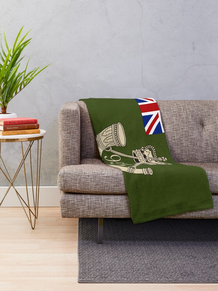 "Napoleonic British flag of the 95th Rifles" Throw Blanket for Sale by ...