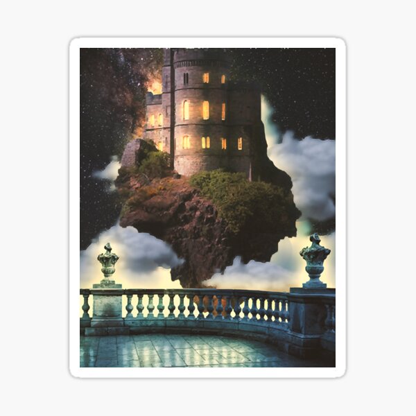 "The Floating Castle " Sticker by rvafranciki | Redbubble