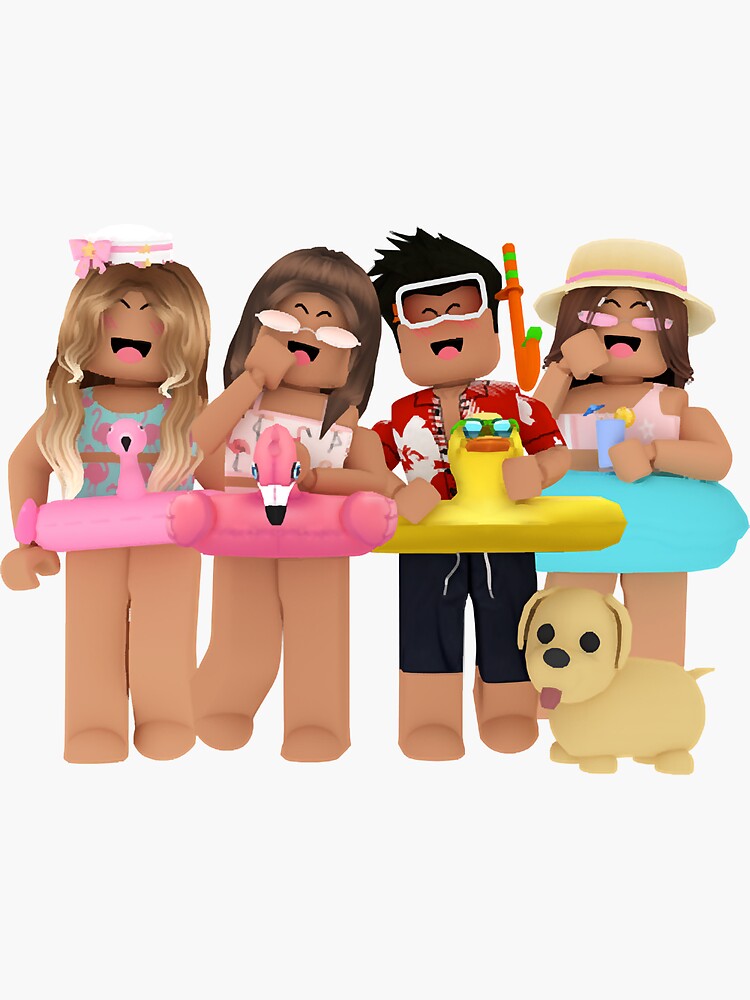 "Summer Roblox Pool Party " Sticker by aniyapadgeted | Redbubble