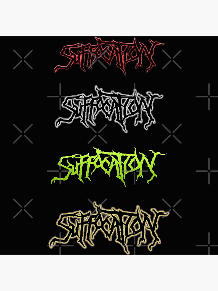 "Suffocation - logo metal band sticker pack" Poster for Sale by ...