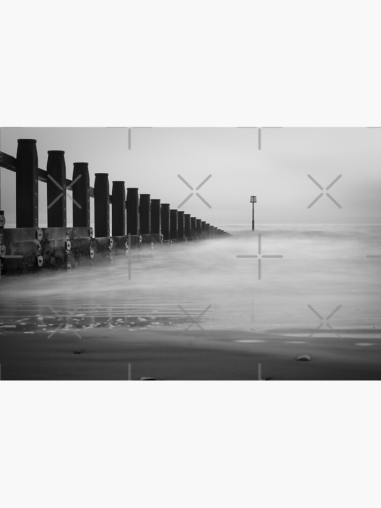 "Coastal Sea Groyne Black and White" Poster for Sale by craig-reeves ...