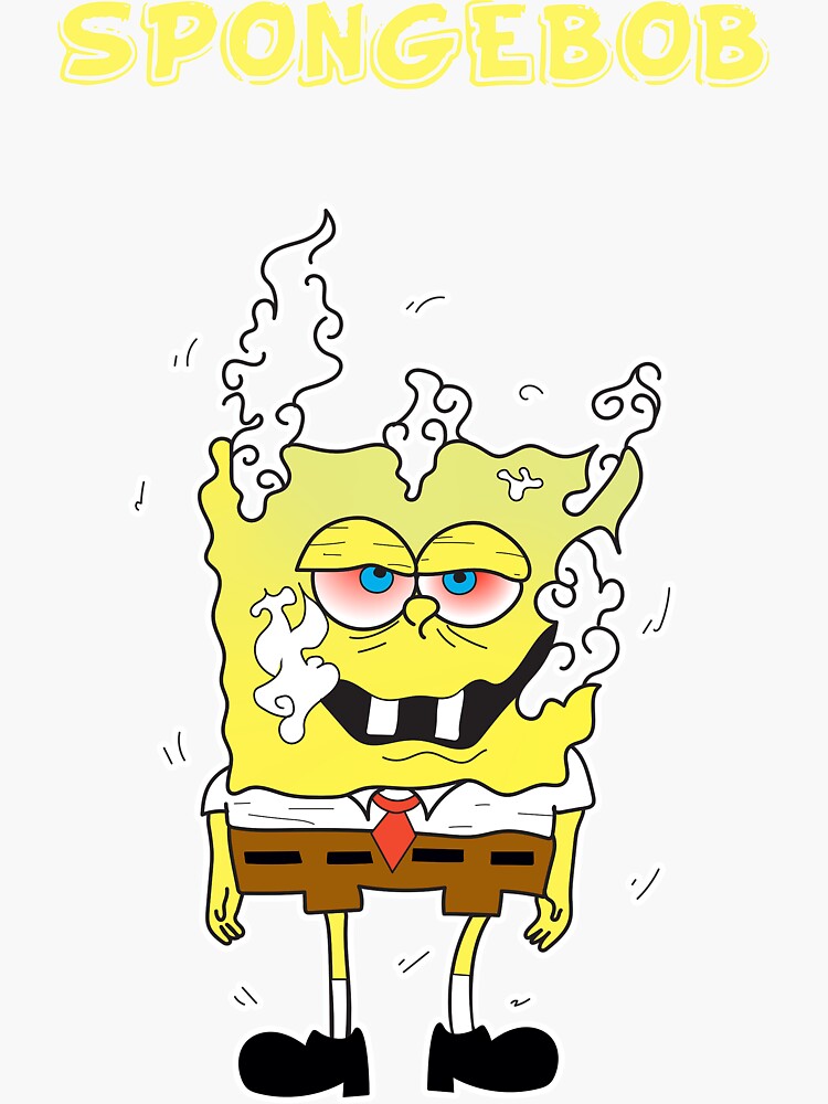 "High SpongeBob" Sticker by Shabnam-art | Redbubble