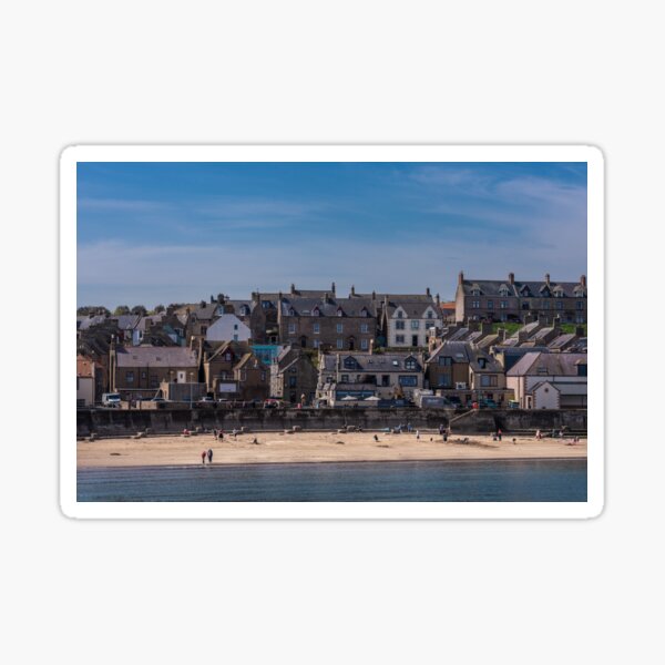 "Eyemouth beach and waterfront in Scotland" Sticker by WorldScenery ...