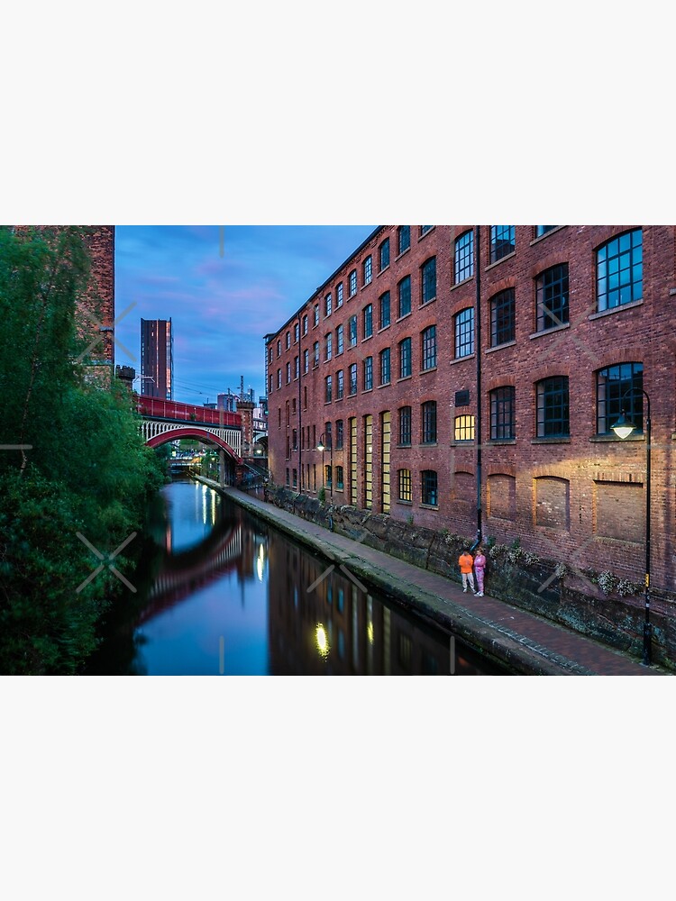 Póster «Paisaje urbano junto al río a lo largo del canal en Castlefield ...