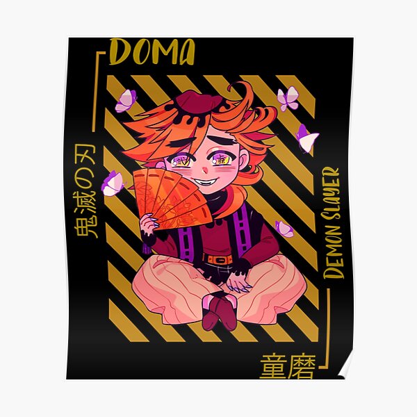 "doma deman slayer " Poster for Sale by OisinRoberson | Redbubble