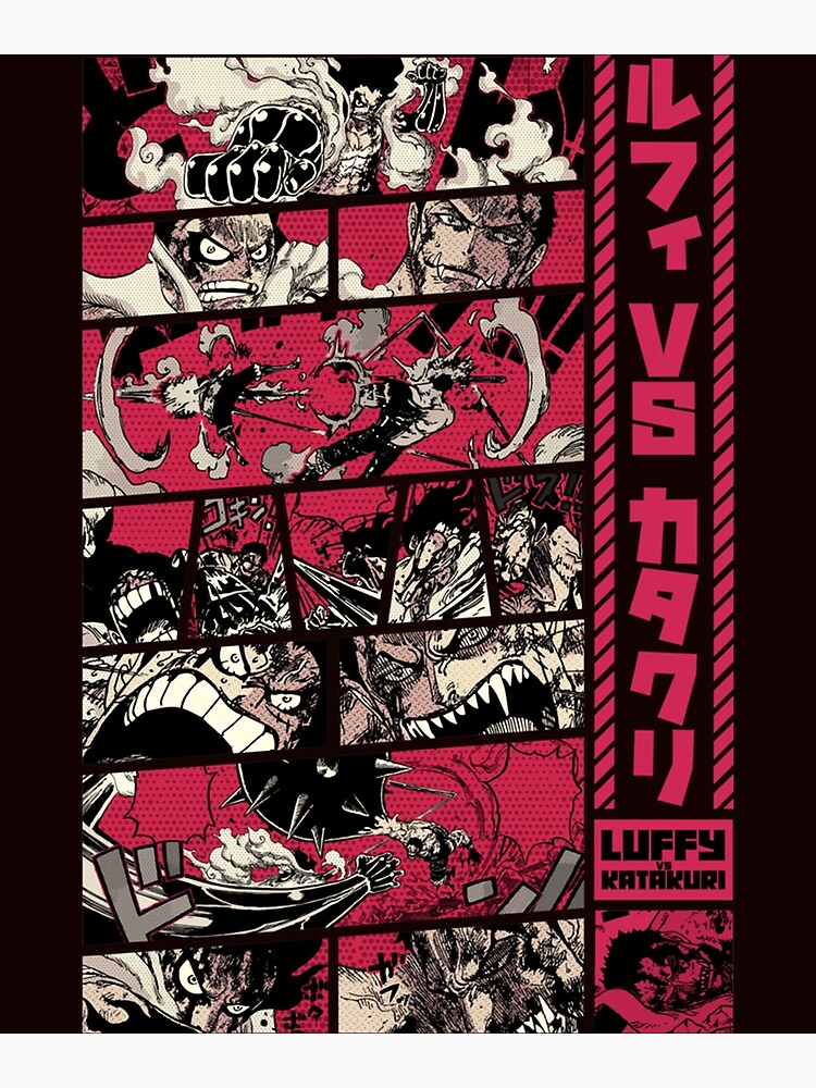 "Luffy Sankeman vs Katakuri == ONE PIECE = Manga Panel Design S04 ...