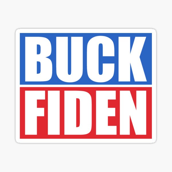 "Buck Fiden" Sticker by Spoof-Tastic | Redbubble