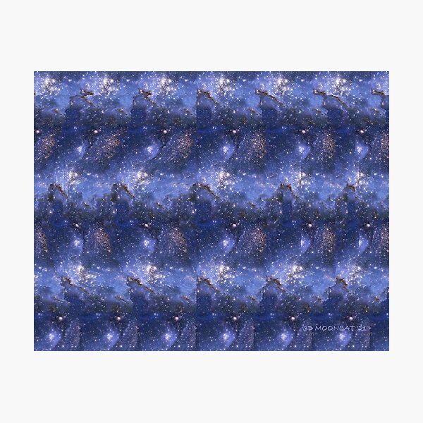 ""Deep Space Tunnel" Astronomy 3D Illusion Hidden Image Stereogram ...