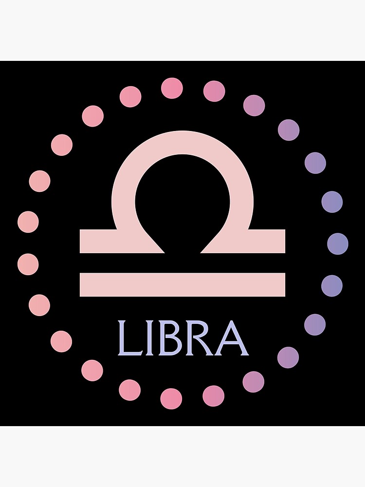 Póster «Símbolo del zodiaco Libra en rosa» de Hellofriendco | Redbubble