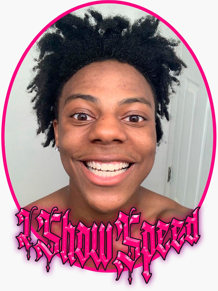 "IShowSpeed " Sticker by Broke69 | Redbubble