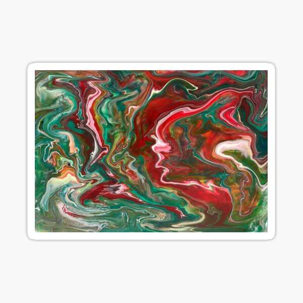"Burning Emerald" Sticker by mskDesigns | Redbubble