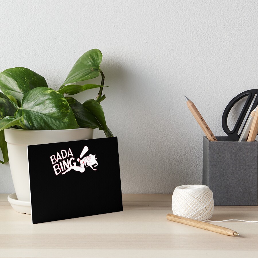 "Bada Bing - Standard Logo" Art Board Print by Purakushi | Redbubble