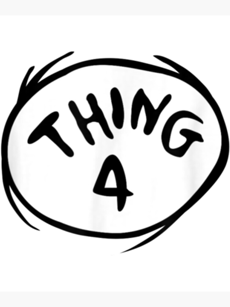 "Dr Seuss Thing 4, Monogram, Dr Seuss " Poster for Sale by MissiPyle ...