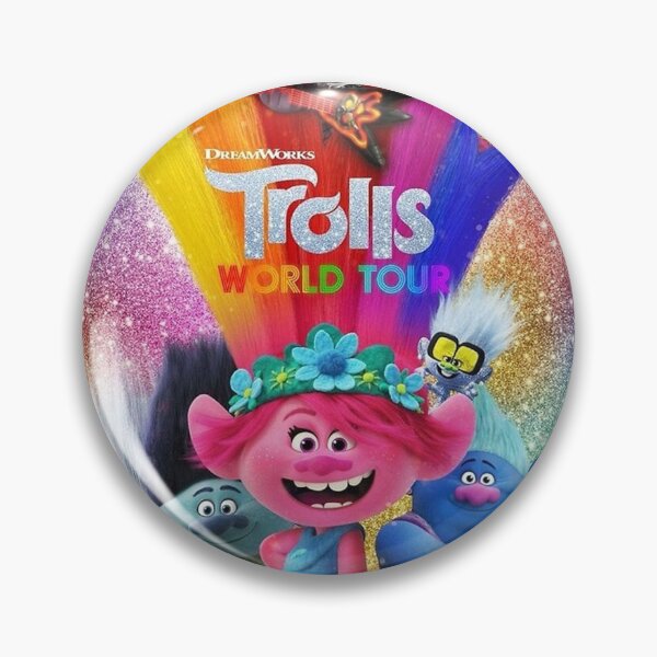 "TROLLS WORLD TOUR Poster" Pin for Sale by victorialas | Redbubble