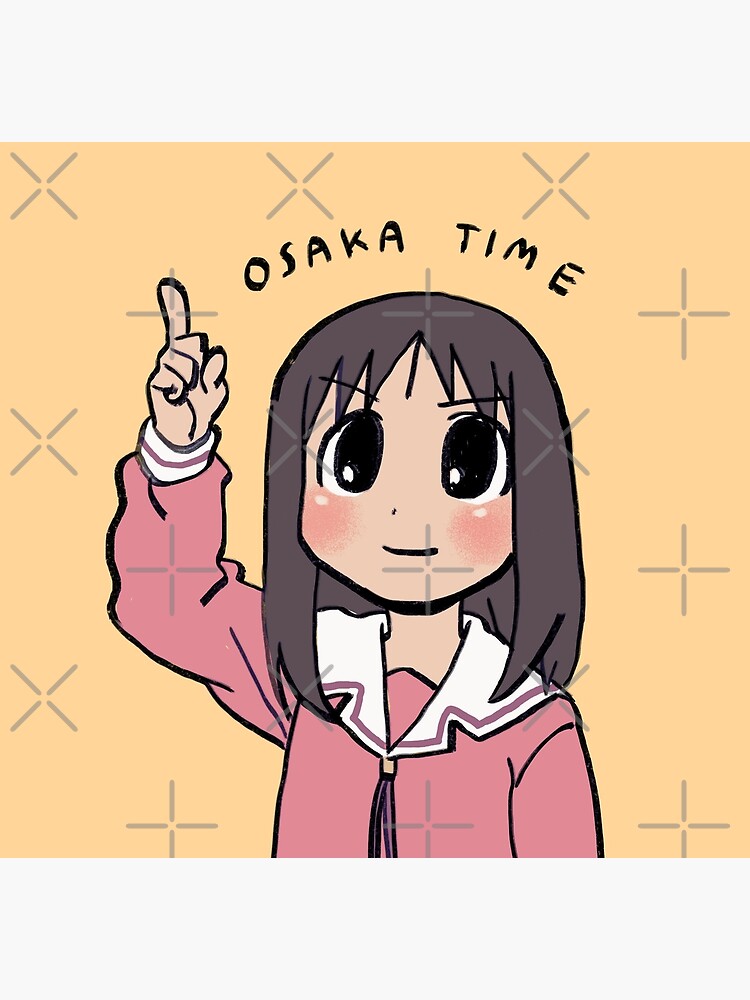 Lámina artística «Dibujo a osaka señalando el texto de la hora de osaka ...