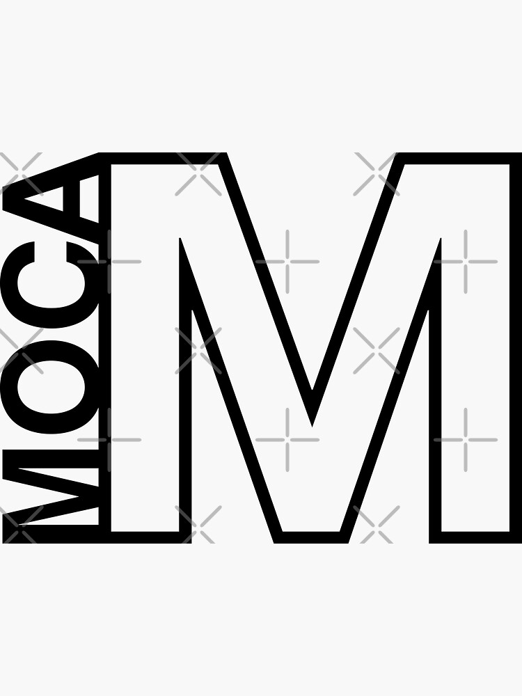 "Moca Letters" Sticker for Sale by snxworld | Redbubble