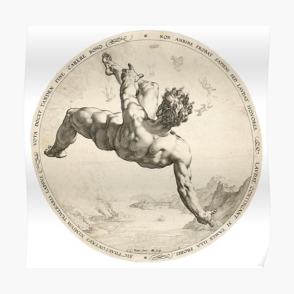 "Icarus" Poster for Sale by Blaszeart | Redbubble