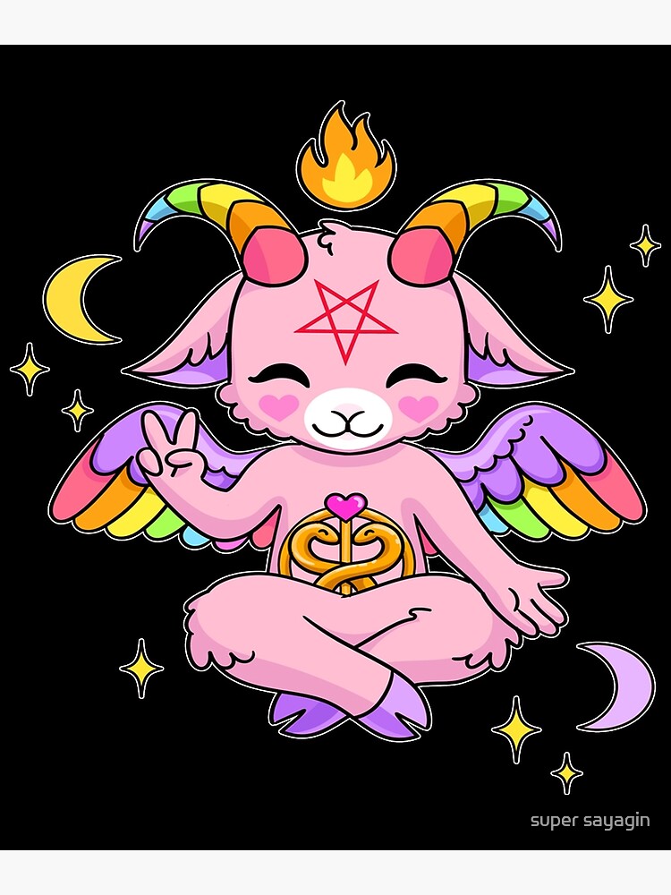 "Baby Baphomet Kawaii" Poster by jamal2000agadir | Redbubble