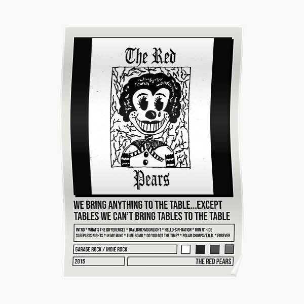 "The Red Pears We Bring Anything To The Table... album poster" Poster ...