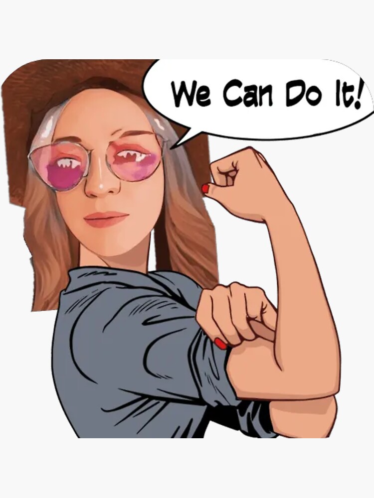 "We Can Do it" Sticker for Sale by etherealp | Redbubble