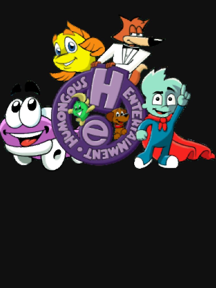 "Humongous Entertainment Characters" T-shirt for Sale by MadelynBedards ...