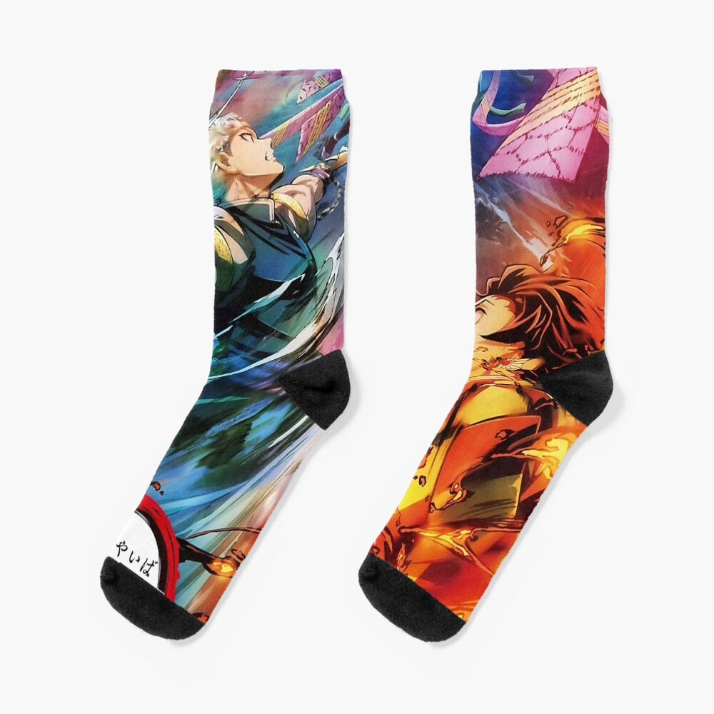 "Daki Tajiro Tengen Uzui Gyutaro Demons Slayers" Socks by Higgins69 ...