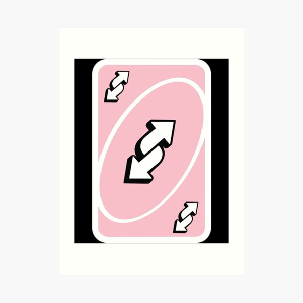 "Blush Pink Uno Reverse card U No Reverse card high definition " Art ...