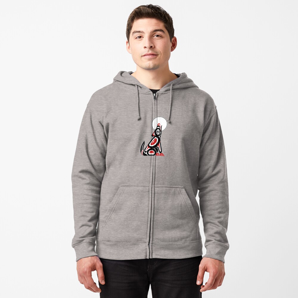 "Haida Wolf Howling At The Moon" Art Print for Sale by ukajtml | Redbubble