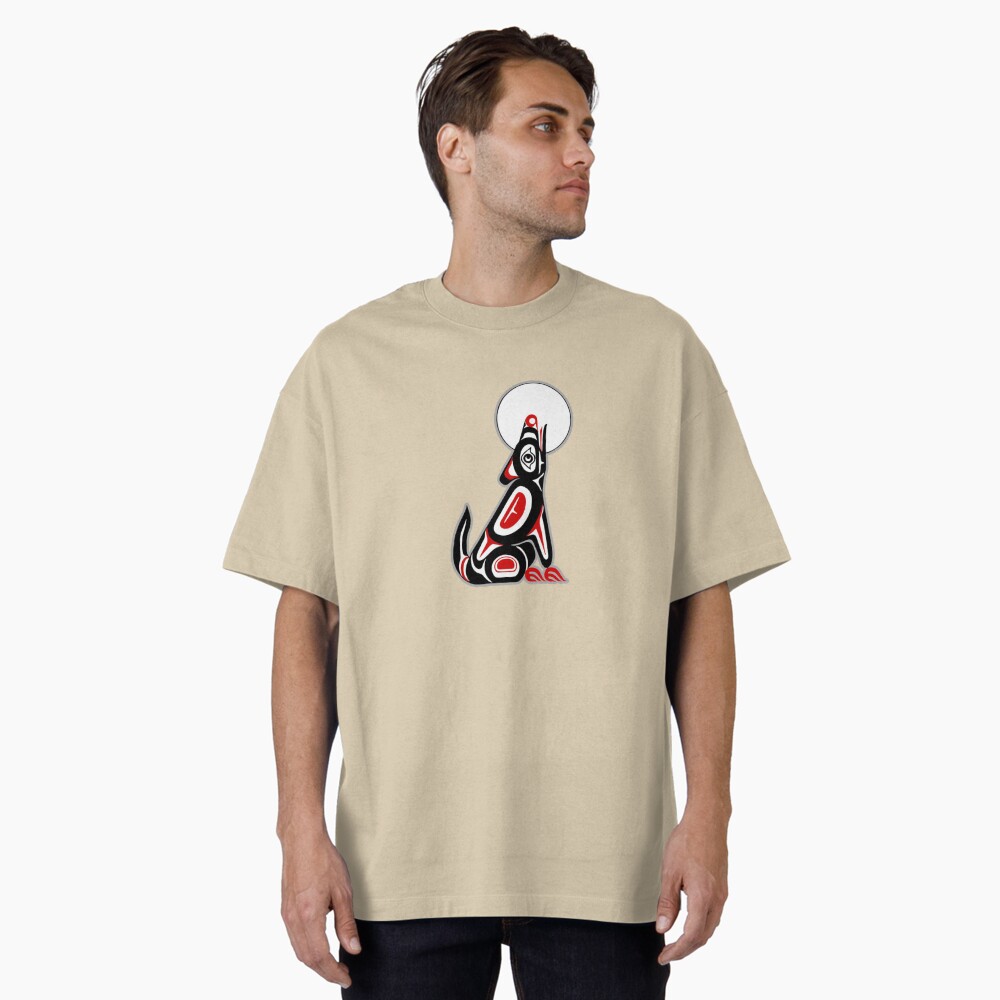 "Haida Wolf Howling At The Moon" Art Print for Sale by ukajtml | Redbubble