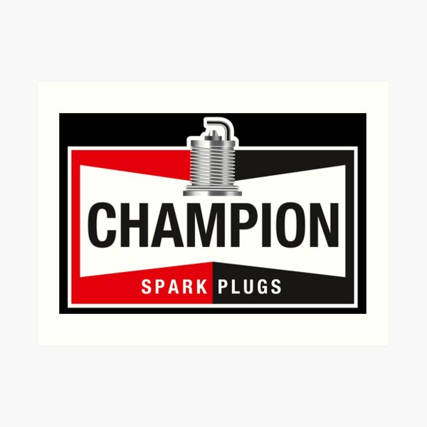 "Champion Spark Plugs Logo" Art Print for Sale by peterpaz | Redbubble