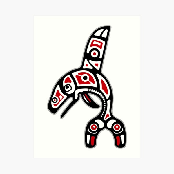 "Haida Orca Killer Whale" Art Print for Sale by ukajtml | Redbubble