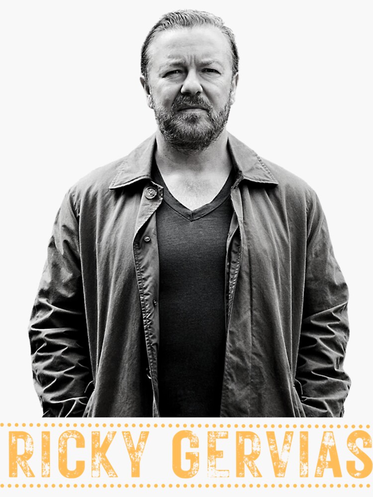 "ricky gervais afterlife " Sticker for Sale by amytheillustra | Redbubble