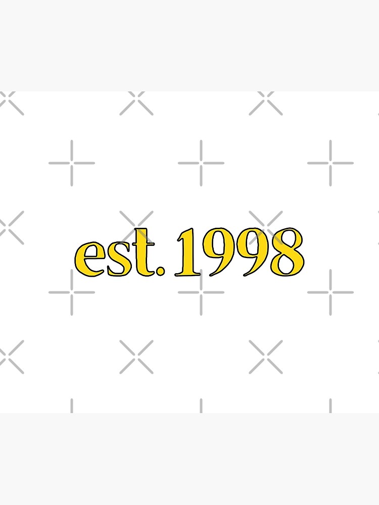 Póster «Est. 1998 Cumpleaños retro caricaturesco» de MSA-42 | Redbubble