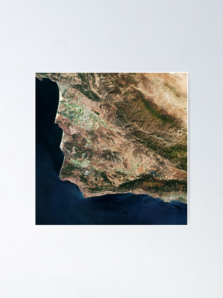 "Vandenberg Space Force Base, California from space" Poster for Sale by ...