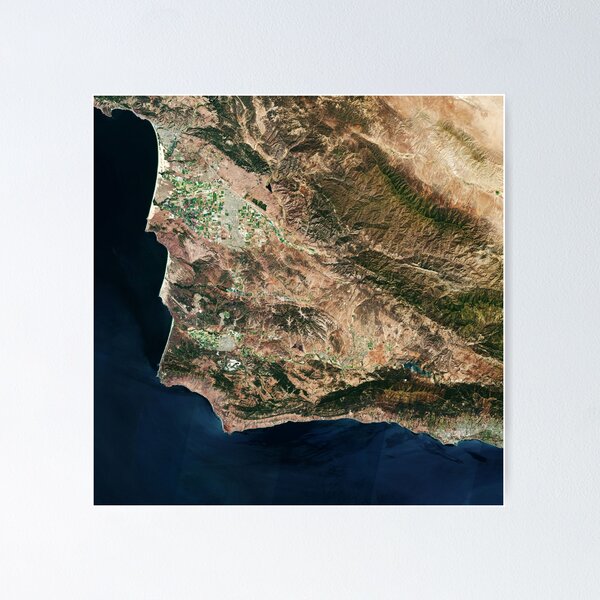 "Vandenberg Space Force Base, California from space" Poster for Sale by ...