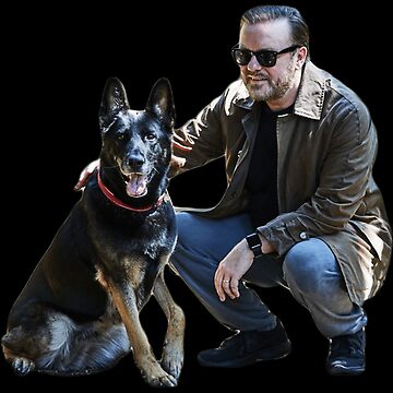 "Ricky Gervais Afterlife " Sticker for Sale by amytheillustra | Redbubble