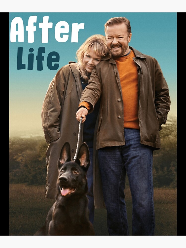 "Ricky Gervais Afterlife " Sticker for Sale by amytheillustra | Redbubble