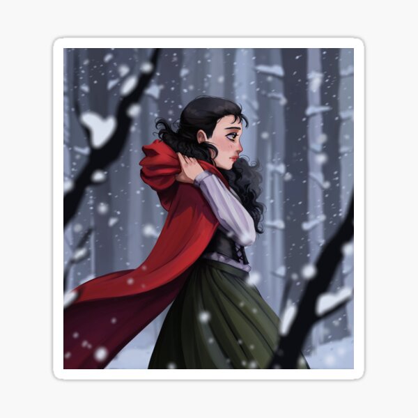 "Red Riding Hood Hunter " Sticker by CristinaPop | Redbubble